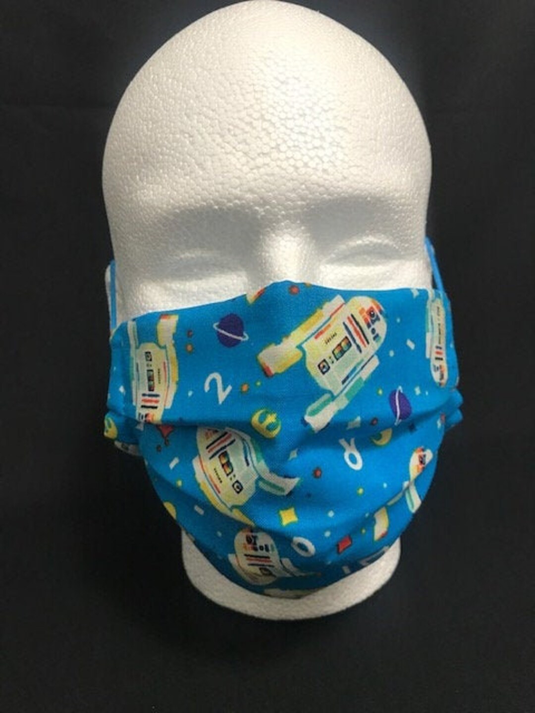R2D2 Face Mask, Star Wars R2D2 Face Mask, 100% Cotton, Washable, Nose ...
