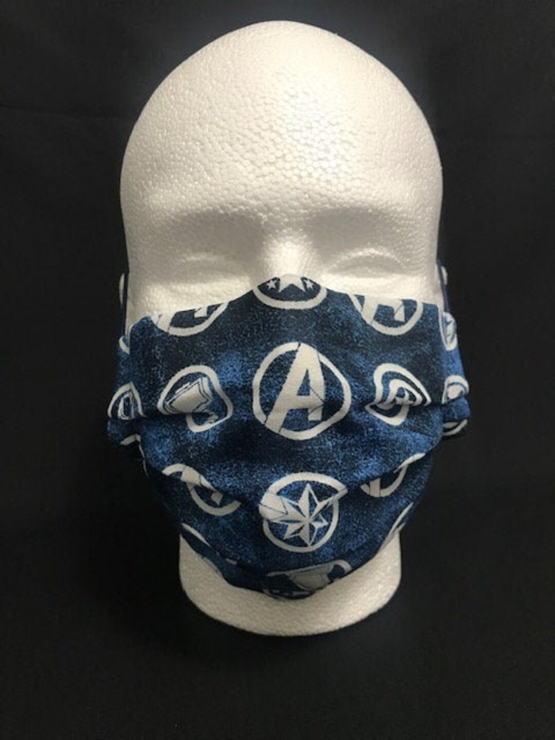 Avengers Circles Face Mask, Avengers Face Mask, 100% Cotton, Double ...