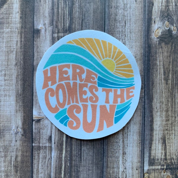 Here Comes the Sun Stickers - Etsy