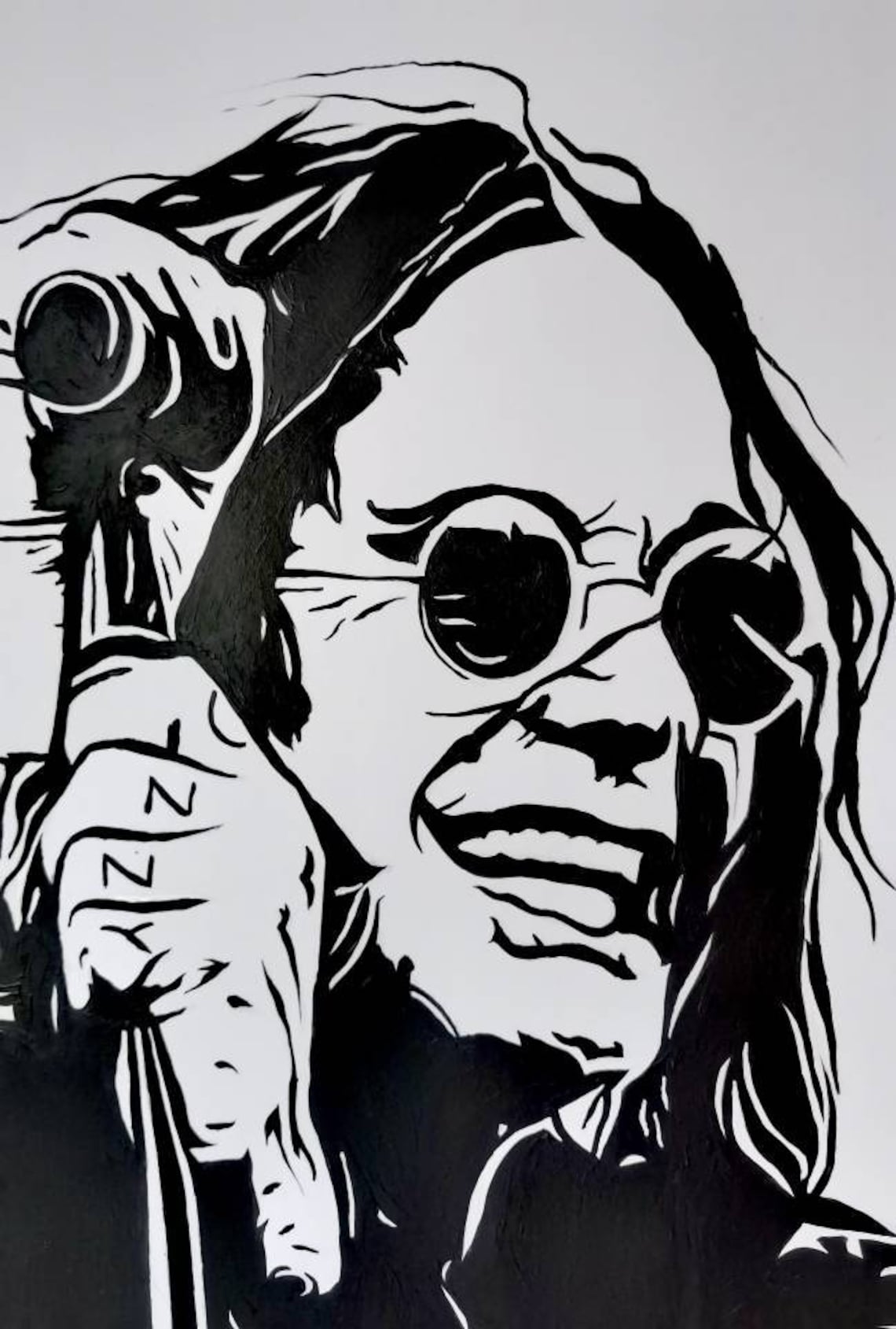 Ozzy Osbourne ORIGINAL Hand Painted portrait | Etsy