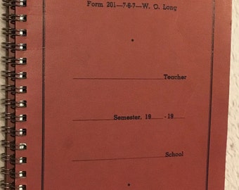 Class Record Book - Etsy