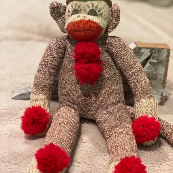 Brown Sock Monkey - Etsy
