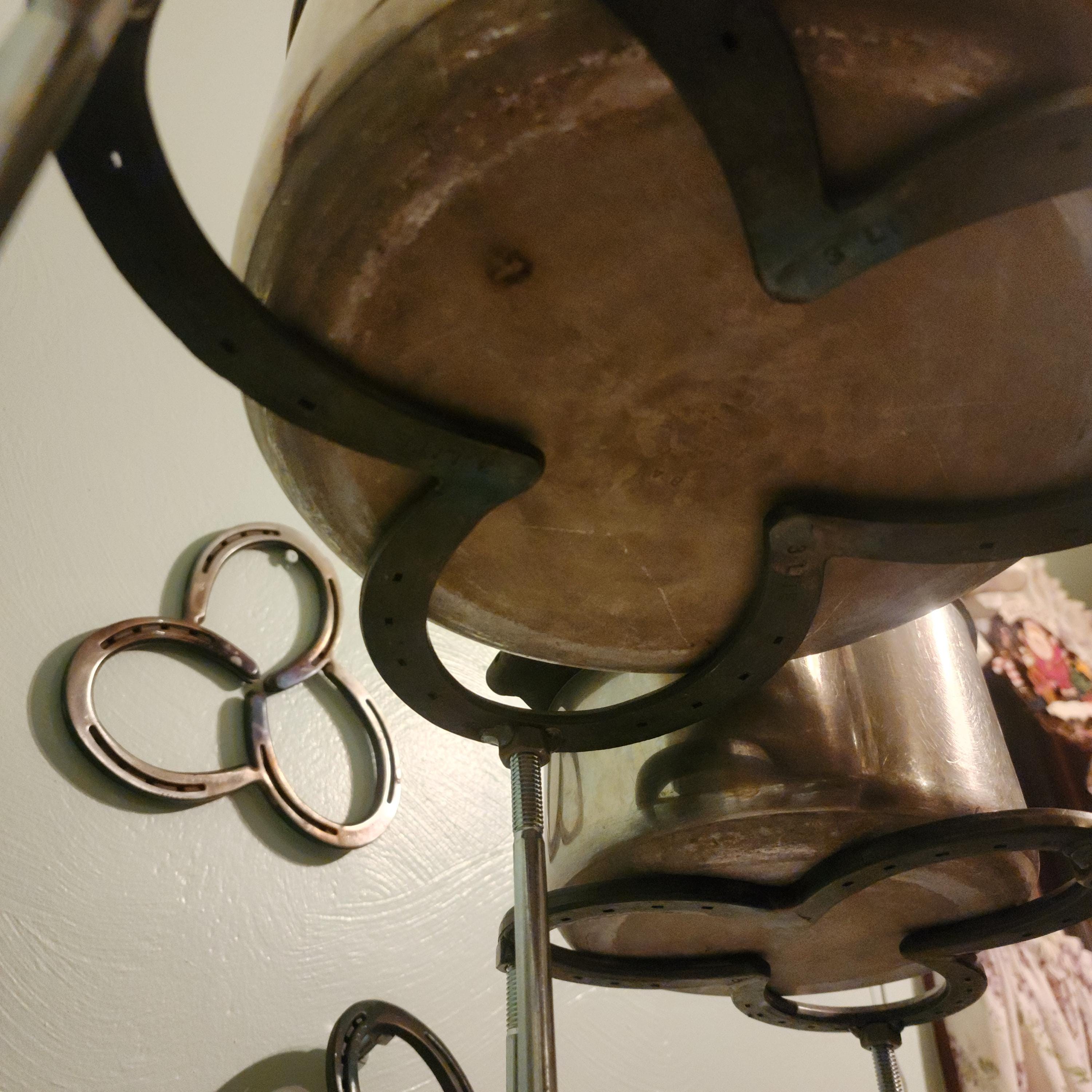 Welded Horseshoe Trivet /height Adjustable / Handmade / Highest Quality ...