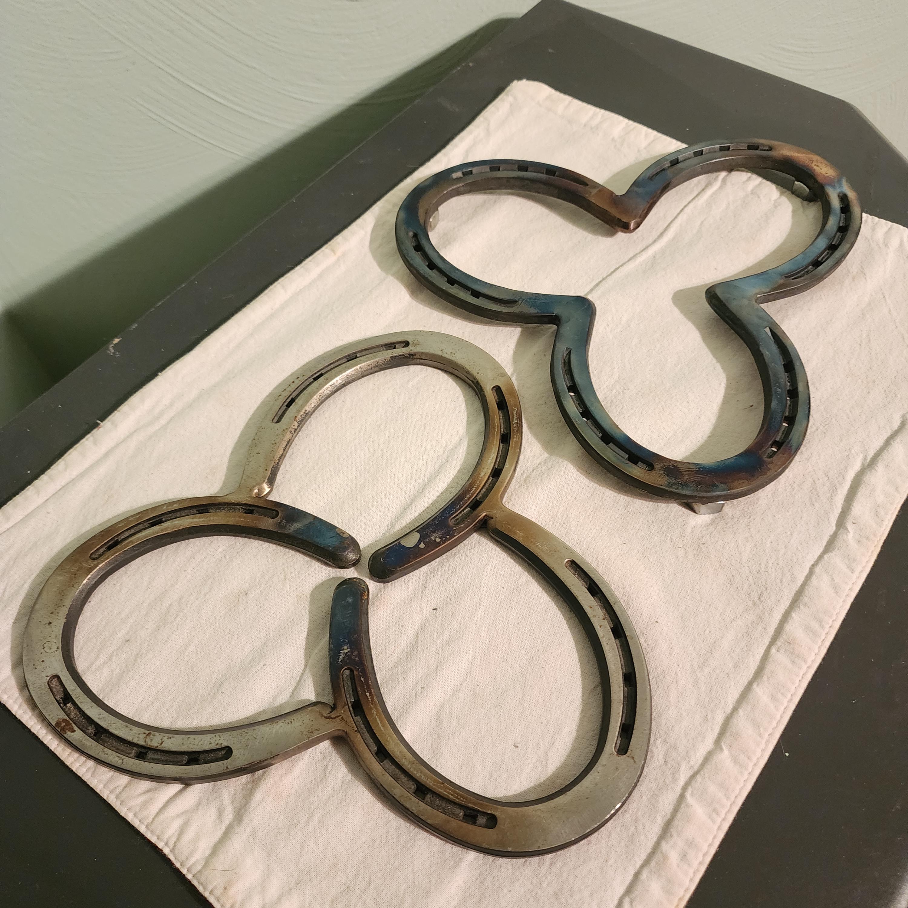Welded Horseshoe Trivet /height Adjustable / Handmade / Highest Quality ...