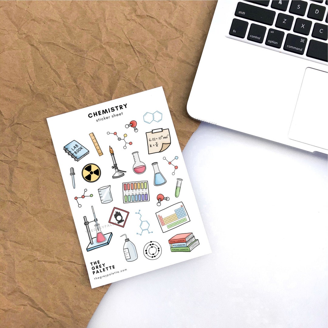 Science Sticker Sheet, Chemistry Sticker Sheet, Science Bullet Journal ...