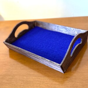 The Royal Blue Tray Vanity Tray Wooden Perfume Flat Open - Etsy