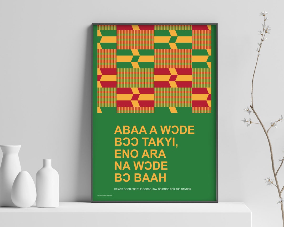 Ghanaian Proverbs Wall Art Inspirational and Motivational - Etsy