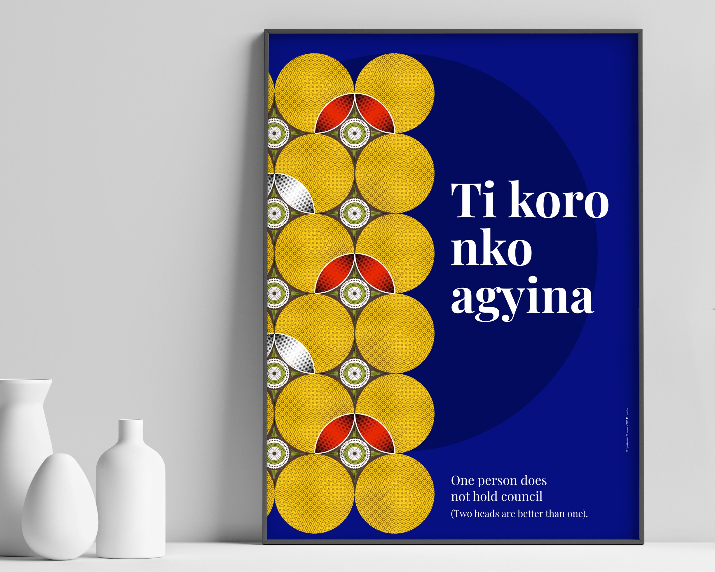 Digital Prints Proverbs Inspirational Twi Poster Art Print Motivational ...