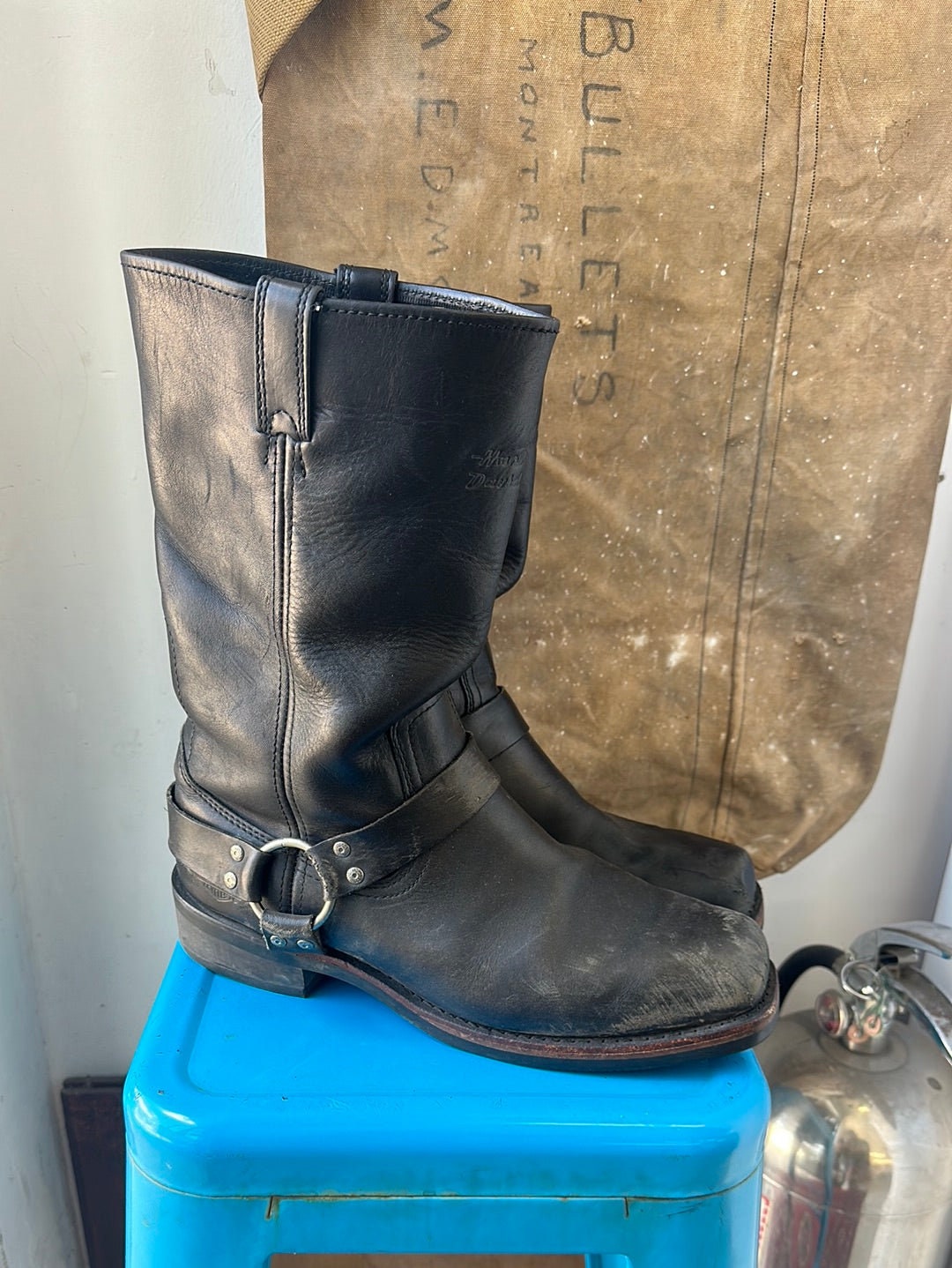 Harley Davidson Engineer Boots Black Size 12 M - Etsy