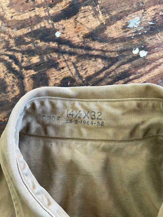 1964 Military Officers Patched Shirt - Gem