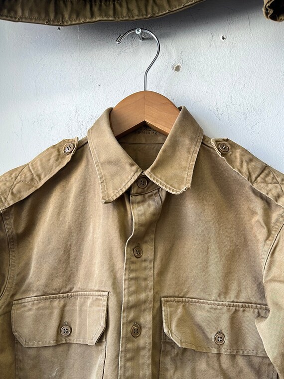 1964 Military Officers Patched Shirt - Gem