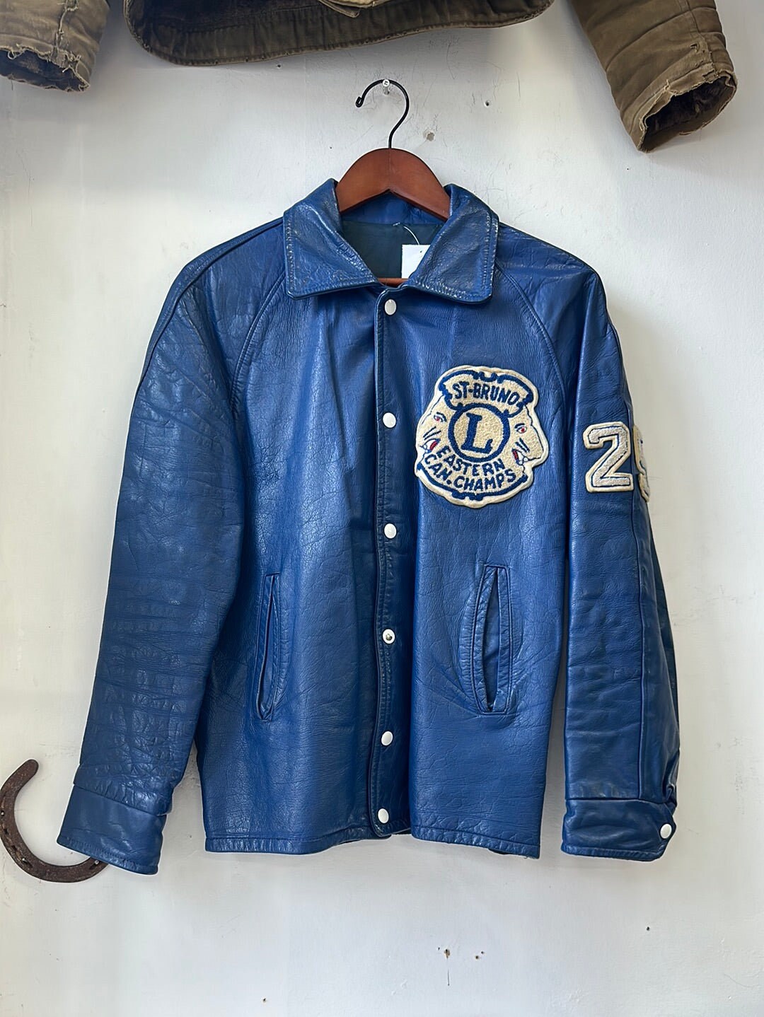 1970s Leather Letterman Jacket - Etsy