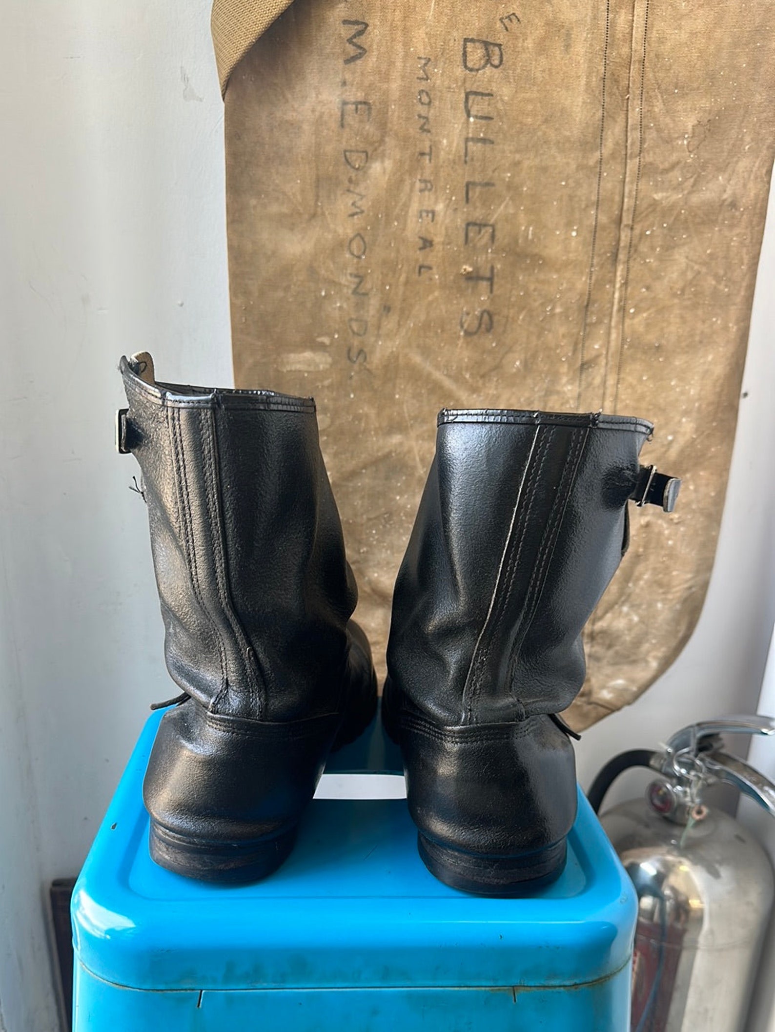 Unbranded Engineer/moto Boots Black Size 12/13 M - Etsy