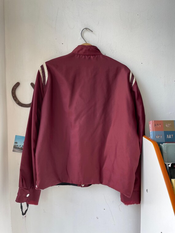 1968 Baseball Nylon Letterman Jacket - Gem