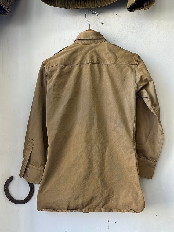 1964 Military Officers Patched Shirt - Gem