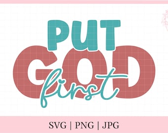 Put God First Svg - Etsy