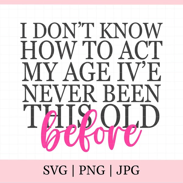 I Dont Know How to Act Svg - Etsy