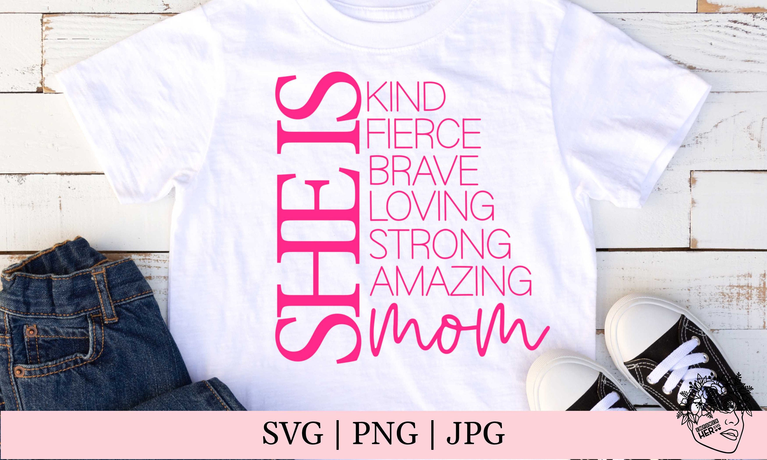 She is SVG Strong SVG Fierce SVG Brave Svg Kind Svg Women - Etsy
