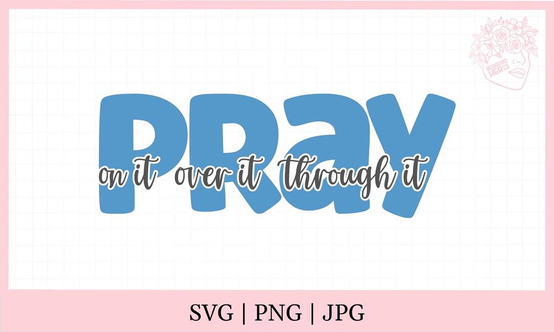 Orar en él svg, oración svg, Jesús svg, Fe svg, Escritura svg, Biblia ...