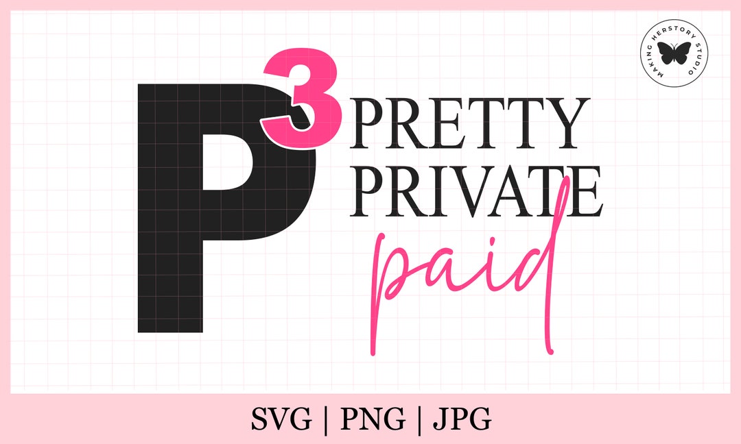 Pretty Private Paid SVG, Entrepreneur Svg, Boss Babe, Boss, Small ...