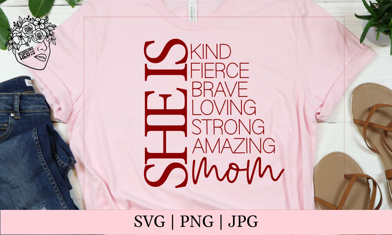 She is SVG Strong SVG Fierce SVG Brave Svg Kind Svg Women - Etsy