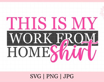 Work From Home Svg - Etsy