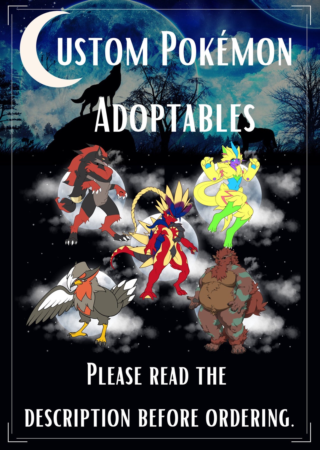 Custom Pokémon Adoptables - Etsy