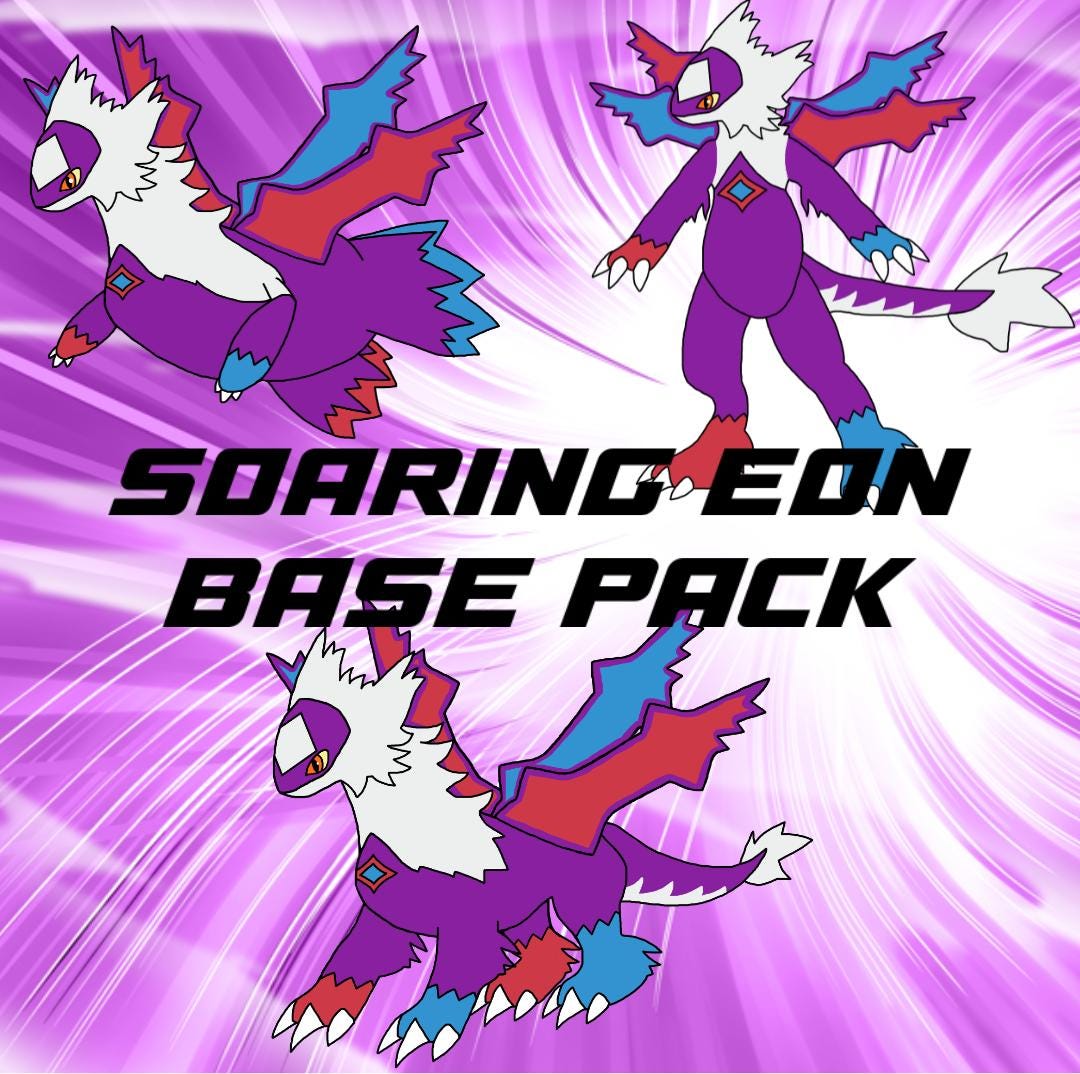 Soaring Eon (fake Paradox Latios and Latias Fusion) Base Pack - Etsy