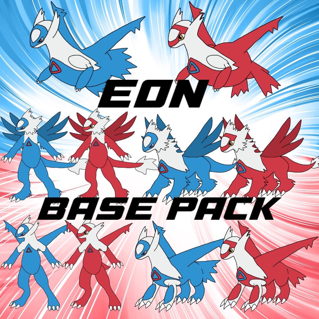 Latios and Latias Base Pack - Etsy