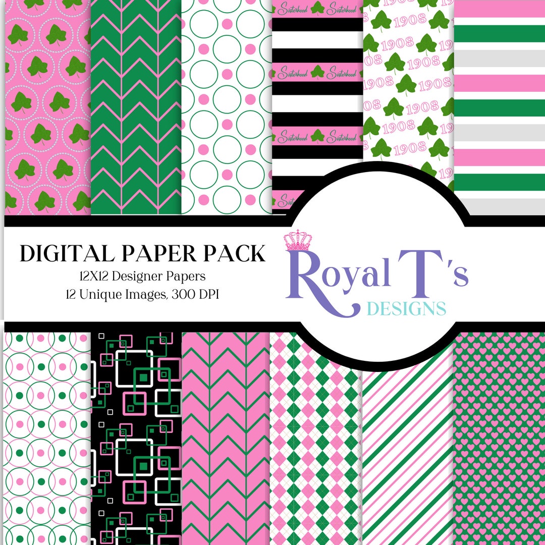 Ivy Digital Paper - Etsy