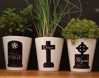 Gothic Plant Pots | Etsy UK