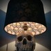 Gothic Lampshade - Handmade Skull Light Shade - Catacombs Old Bone ...