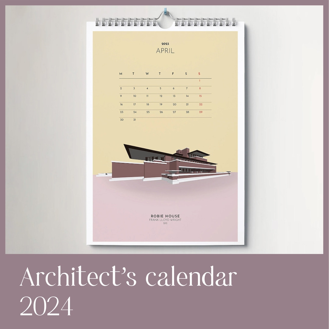Architect's 2024 Calendar DIGITAL - Printable Wall Art for Architects ...