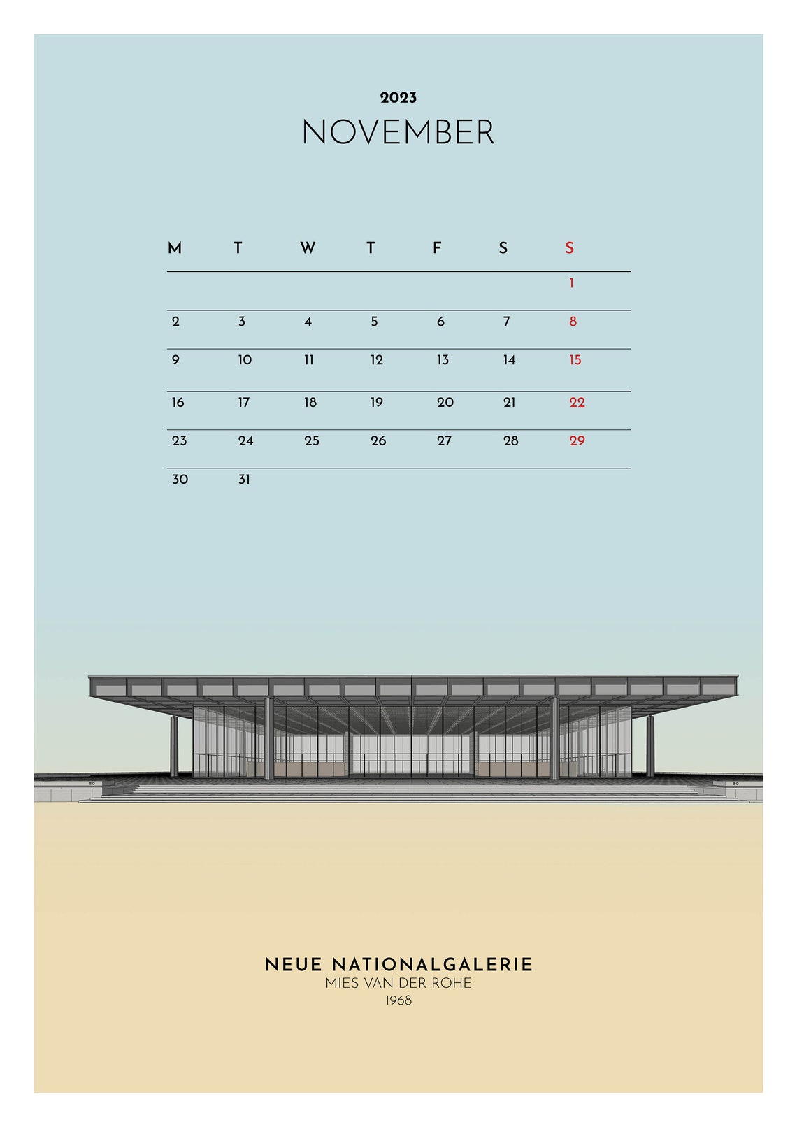 Architect's 2024 Calendar DIGITAL - Printable Wall Art for Architects ...