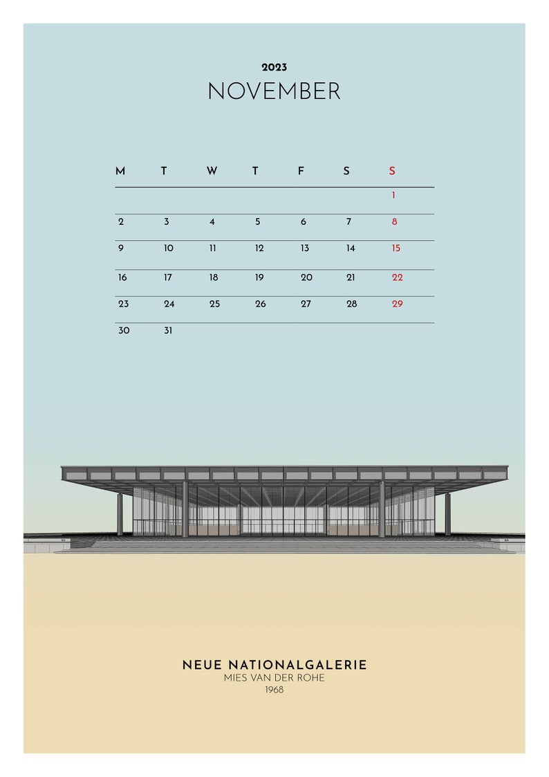 Architect's 2024 Calendar DIGITAL - Printable Wall Art for Architects ...