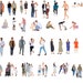 Flat Vector Cutout People (81 Pieces), Transparent PNG, Digital ...