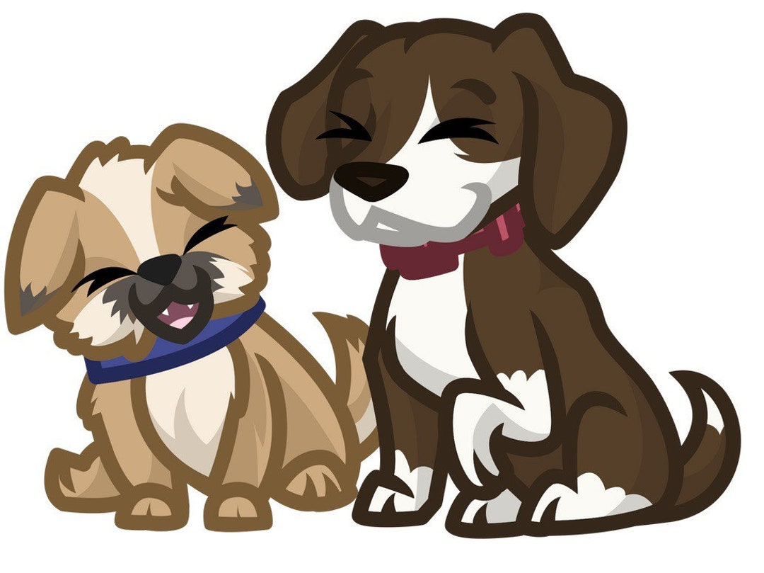 Handmade Vinyl Scruffy and Ginger Stickers - Etsy