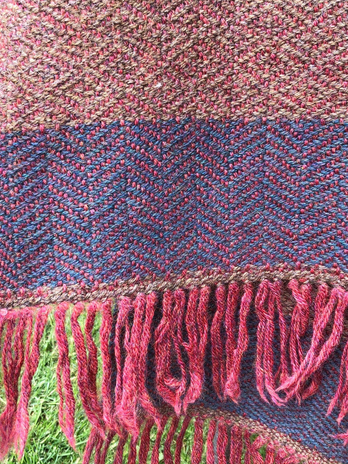 Made to Order Hand Woven Pure Wool Viking Inspired Shawl | Etsy