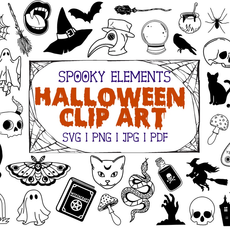 Halloween Vector Bundle - Etsy