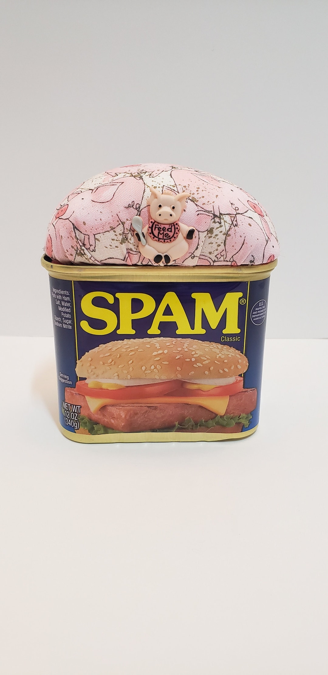 Spam, Tomato Soup and Sardine Can Pin Cushions With Removable Lid for ...