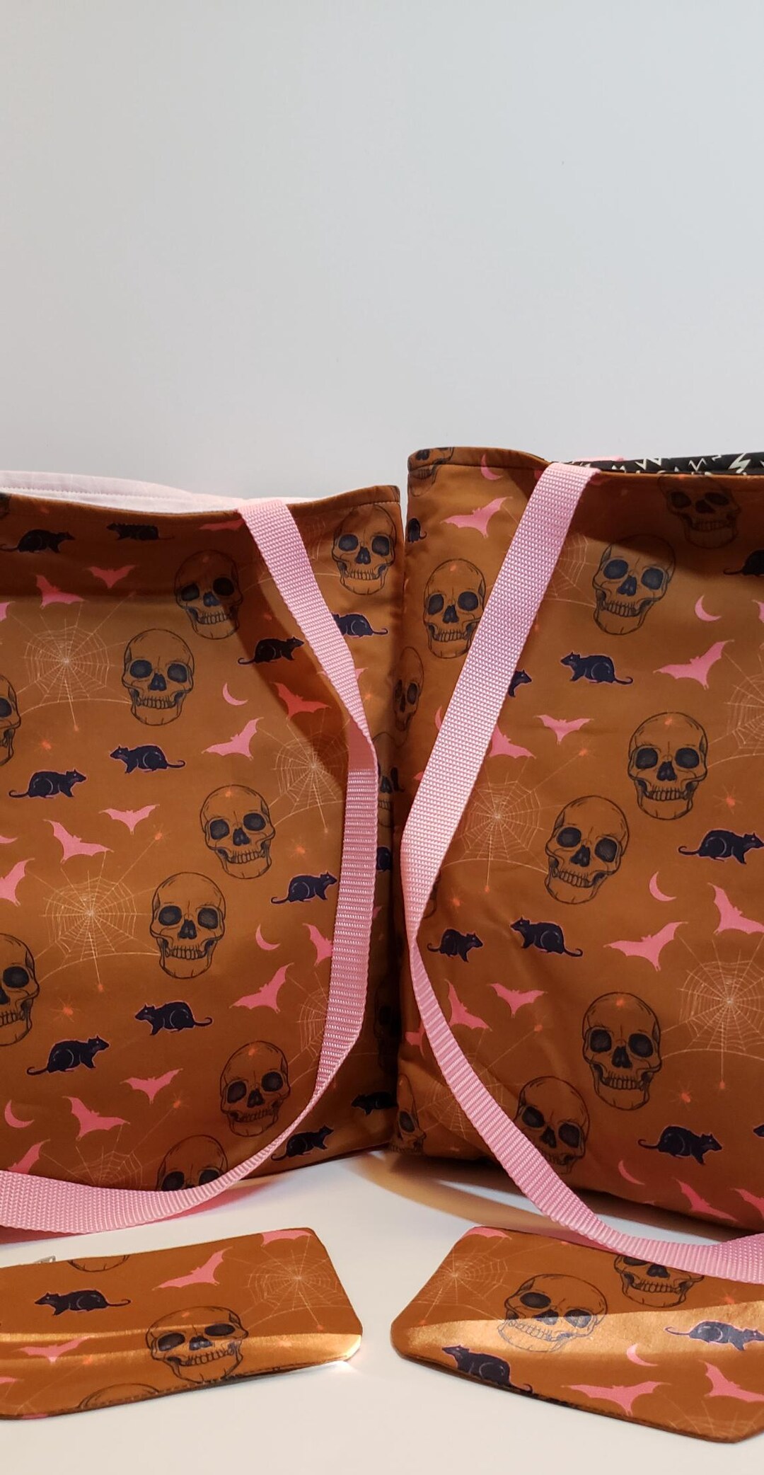 Spooky/halloween Season Themed Bags With 2 Pockets and Change Pouch ...