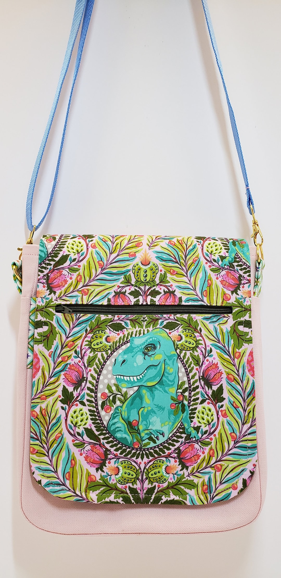 Tula Pink Roar Tree Rex Crossbody Bag With 5 Pockets - Etsy