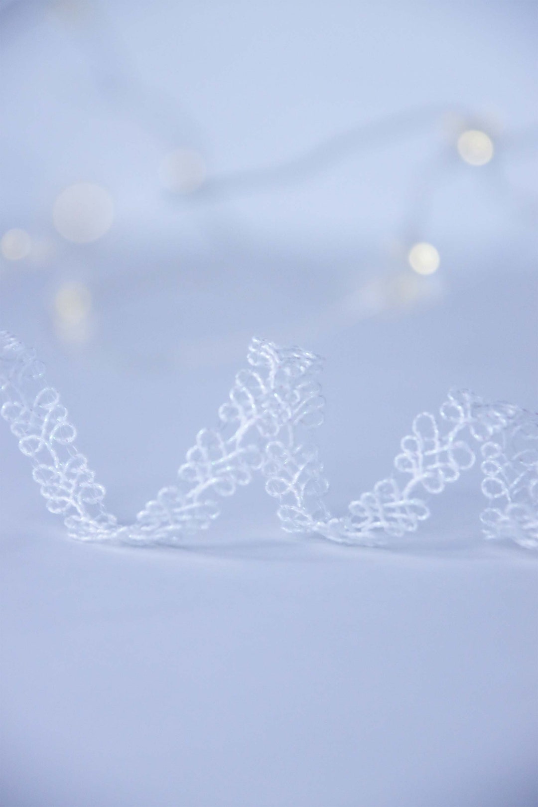 White Braided Loops Ribbon 10mm/1,2,4m FREE Delivery in UK. Wedding ...