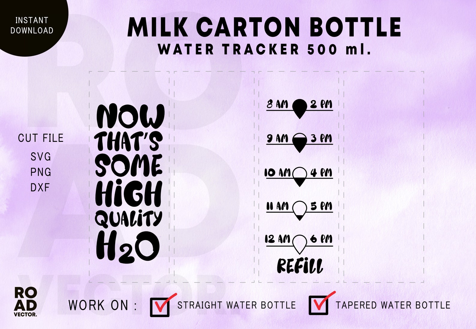 Now thats some high quality H2O svg Milk carton bottle time | Etsy