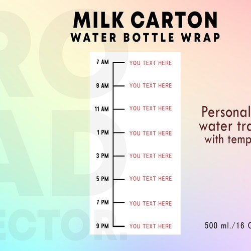 Drink Your Effing Water Svg Milk Carton Bottle Time Tracker | Etsy