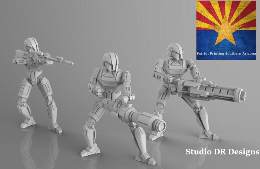 Ancient Sentinel Droid Heavy Weapon Squad - Etsy