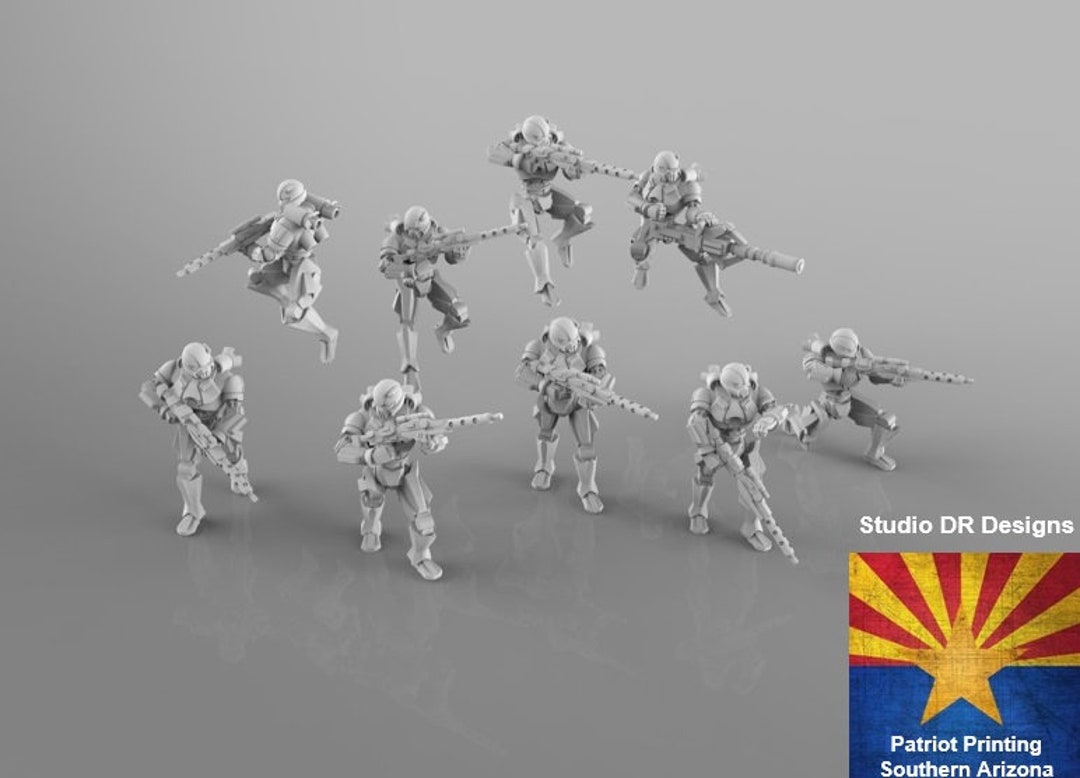 Eternal Empire Skytrooper Squad (9 Models) - Etsy