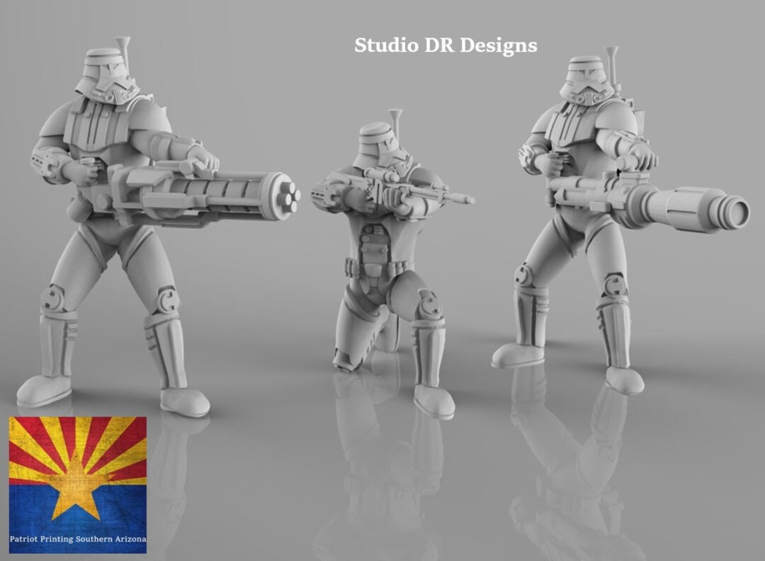 Old Dark Trooper Heavy Weapon Squad - Etsy