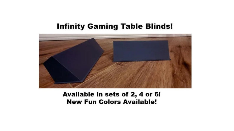 Infinity Gaming Table / Card / Board Game Blinds / Hiders (two Sizes ...