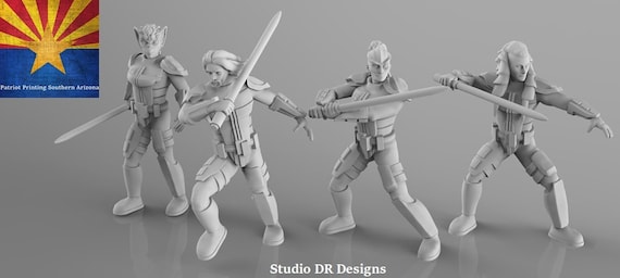 Ancient Mandarin Knights X4 - Etsy